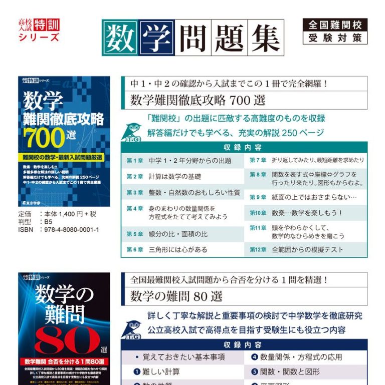 hansoku_h31_suugaku_s - 中学入試・高校入試過去問題集、受験用問題集の東京学参